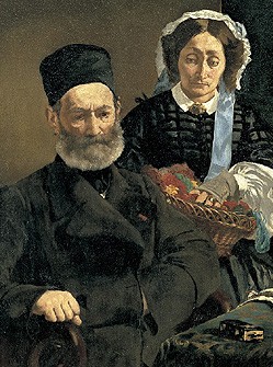 Portrait of Monsieur and Madame Auguste Manet, 1860 - Edouard Manet ...