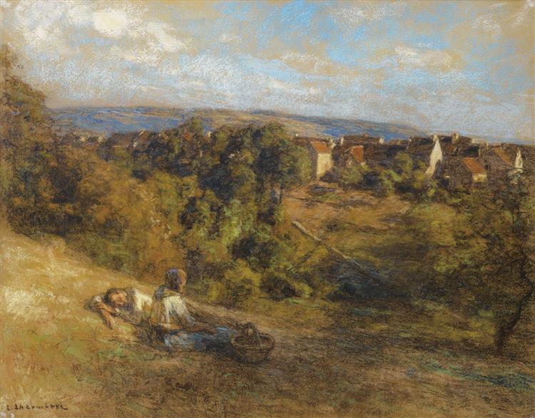 The Peasants' Rest - Léon Augustin Lhermitte - WikiArt.org
