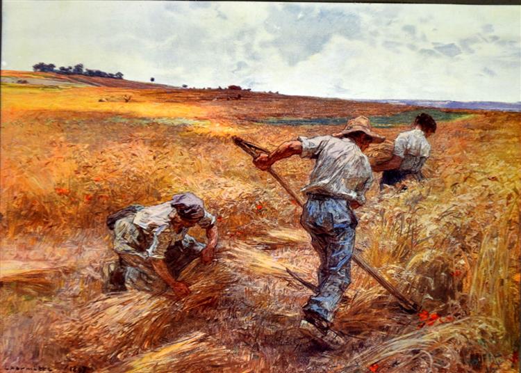The Harvest, 1906 - Léon Augustin Lhermitte - WikiArt.org