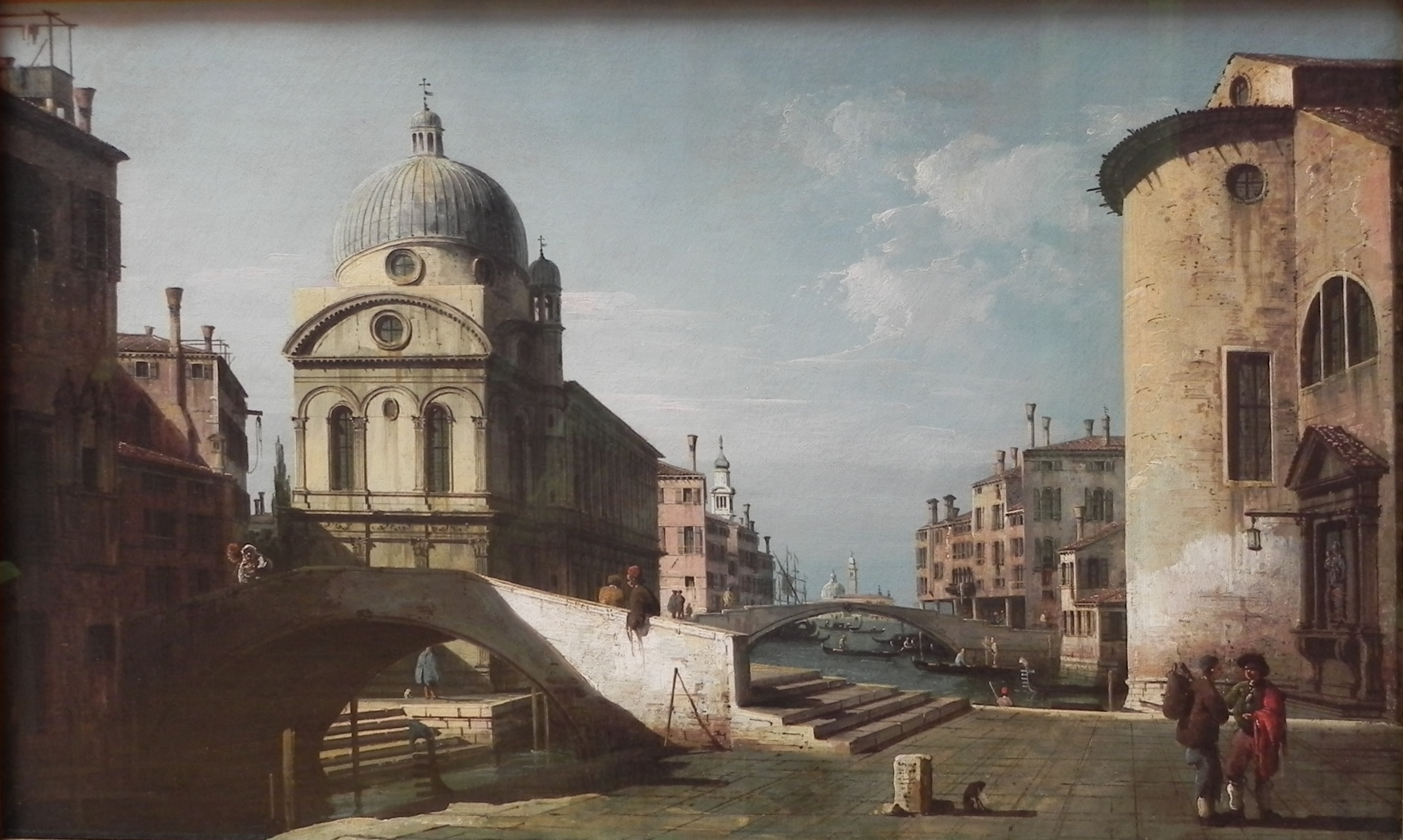 Venetian Capriccio, View of Santa Maria dei Miracoli, c.1740 - Bernardo ...