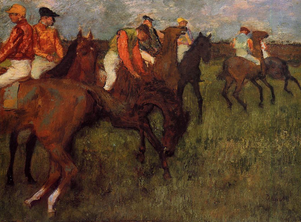 Jockeys, 1895 - Edgar Degas - WikiArt.org