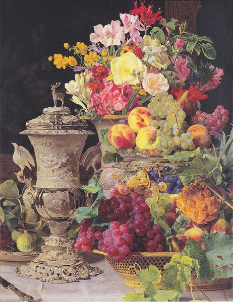 Still Life with Morning Cup, 1839 - Ferdinand Georg Waldmüller ...
