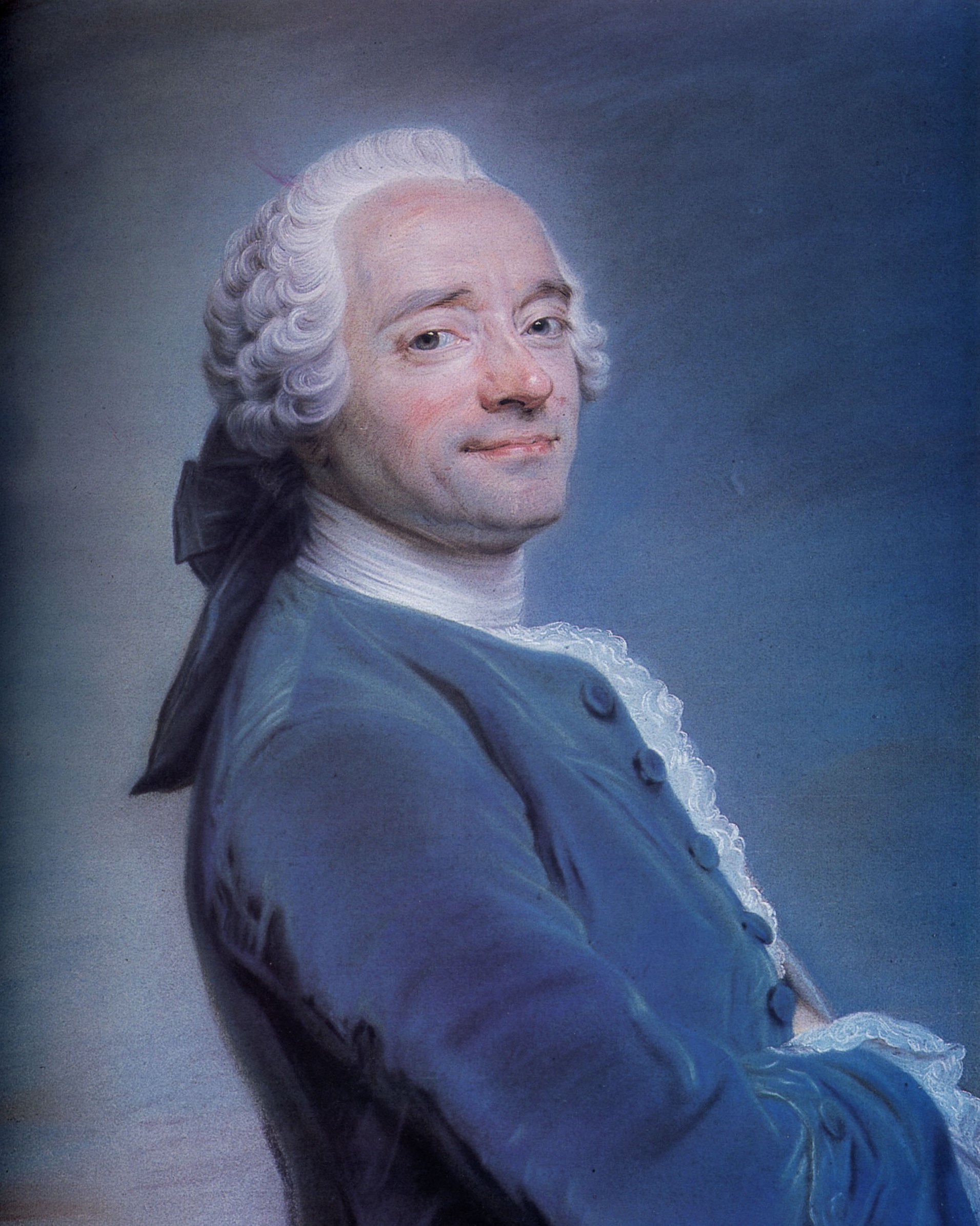 Self-Portrait with frill - Maurice Quentin de La Tour - WikiArt.org ...