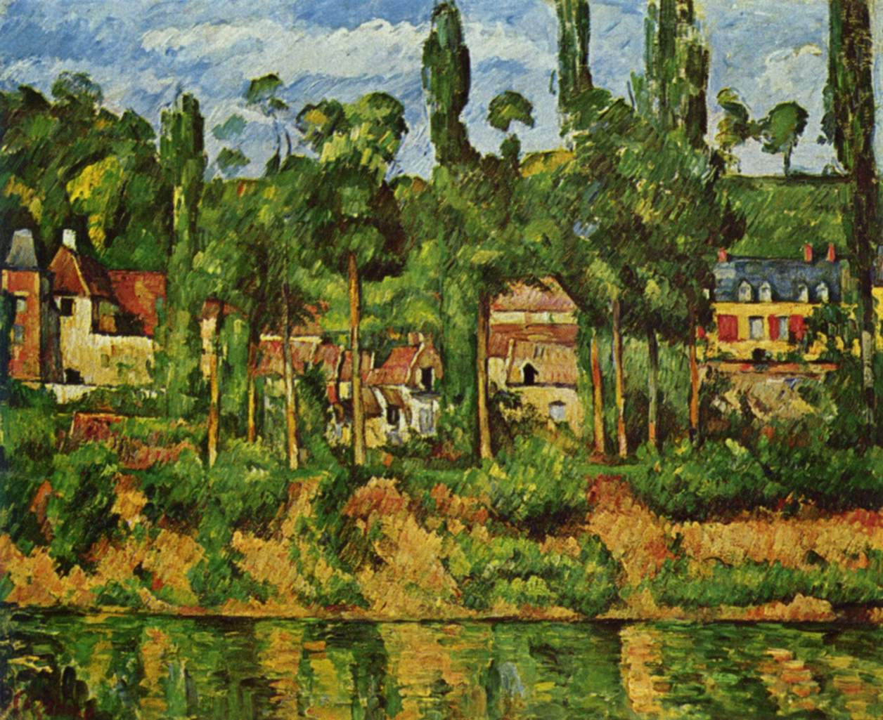 The Chateau de Medan, c.1880 - Paul Cezanne - WikiArt.org