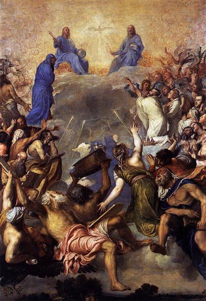 The Trinity in Glory, c.1552 - 1554 - Titian - WikiArt.org