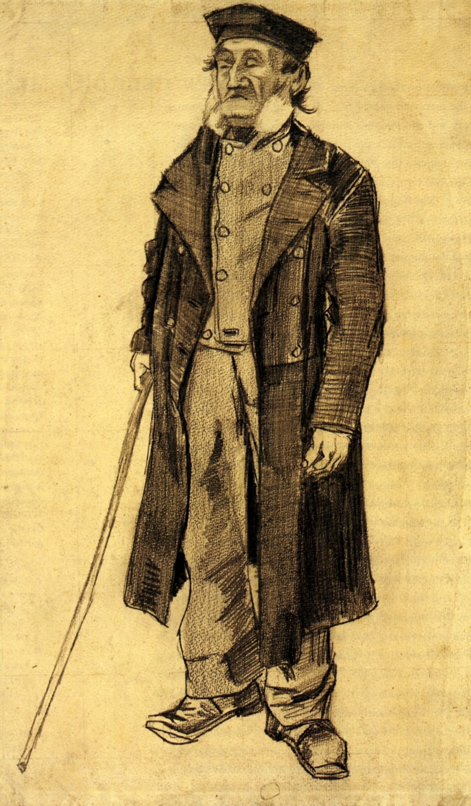 Old Man with a Stick, 1882 - Vincent van Gogh - WikiArt.org